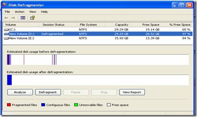 Using Disk Defrag on Windows XP ~ Tech Zone